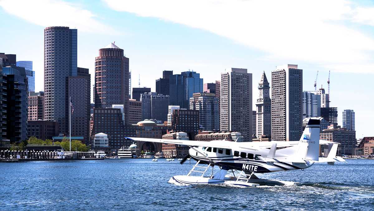 Seaplane service from Boston Harbor to New York City's East River ...