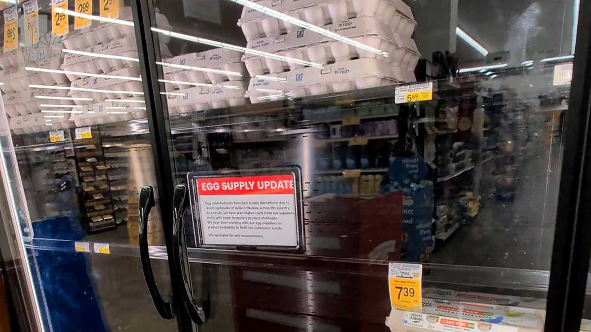 Poultry, egg shortages impact Baltimore-area supermarkets