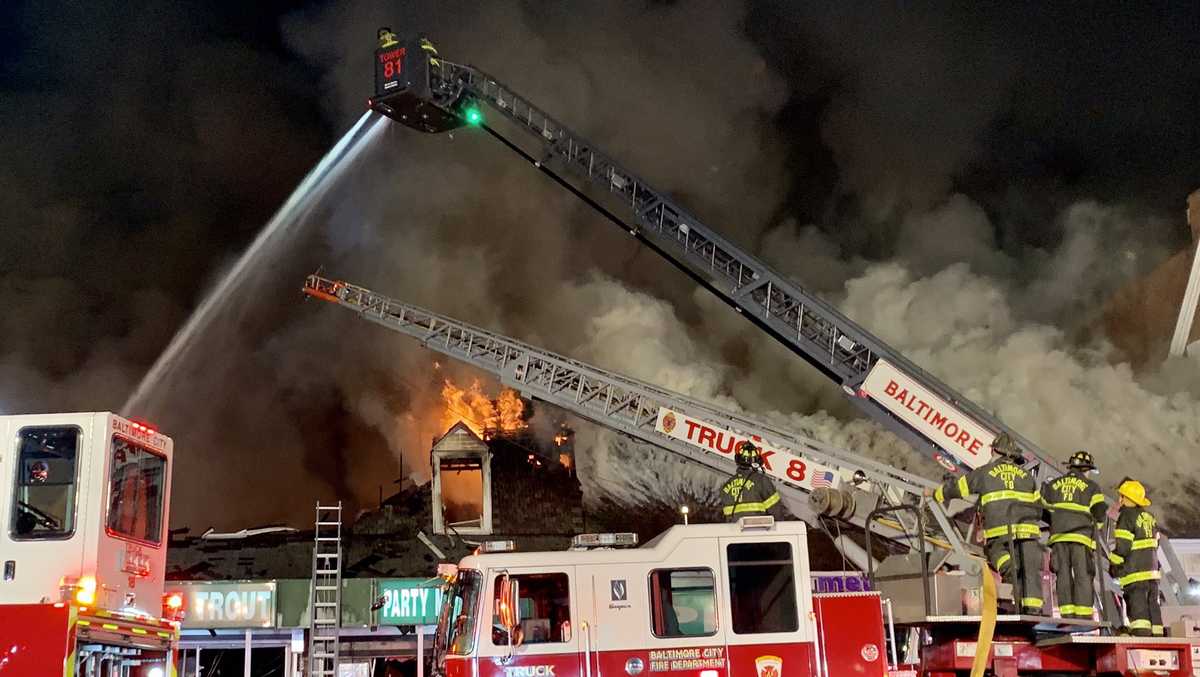 4 schools closed after west Baltimore shopping center fire