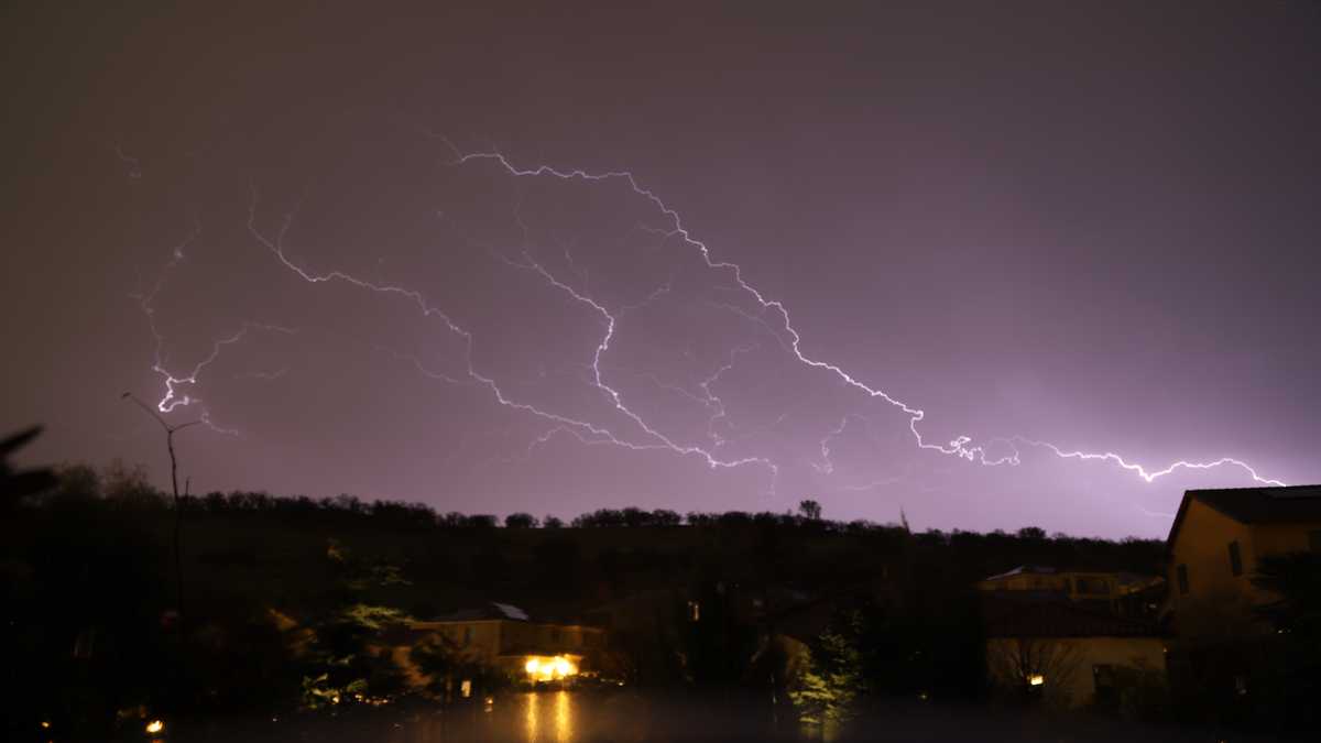 Photos: Northern California sky lit up by lightning during severe ...
