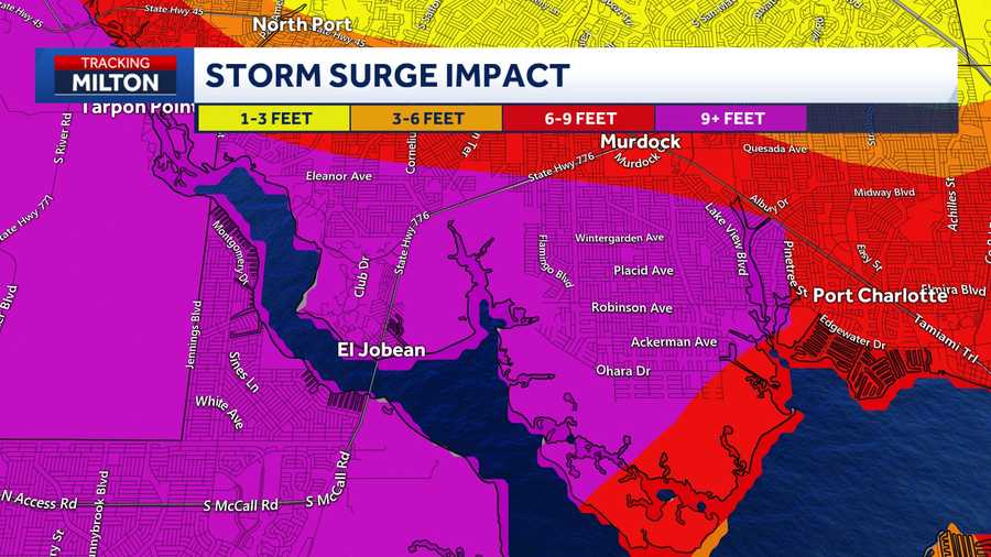 Hurricane Milton: storm surge neighborhood-by-neighborhood breakdown