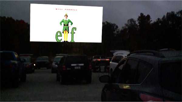 This drive-in movie theater in Oldham County is showing 'Elf' for free