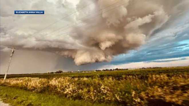 Nebraska and Iowa storms rolling through