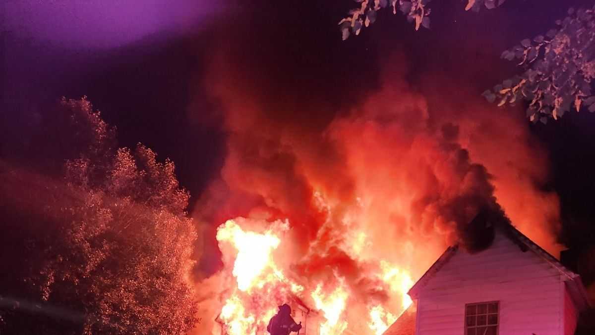 Three firefighters injured battling massive fire
