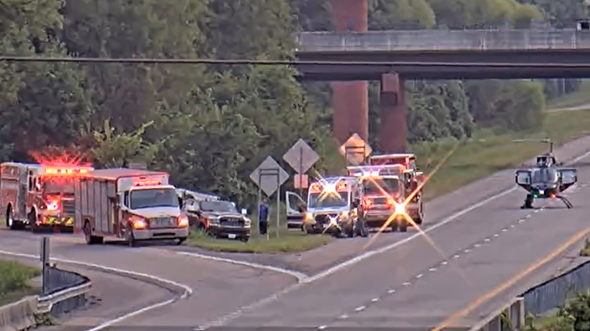 Get Ready Traffic: Semitrailer rollover on Interstate 40