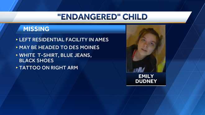 Des Moines police ask for public's help locating missing girl