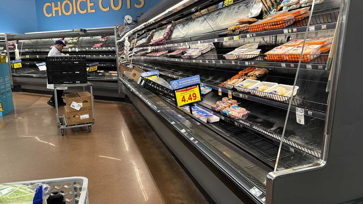 Kroger restocking shelves after winter storms