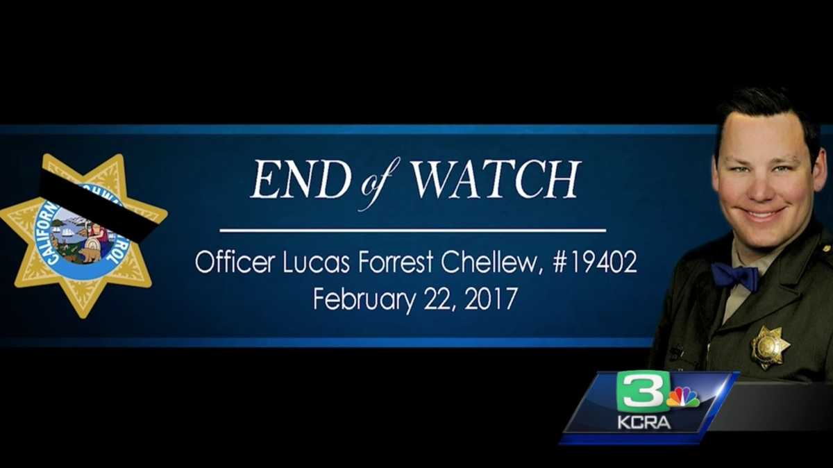 Officers, family honor the life of fallen CHP Officer Lucas Chellew