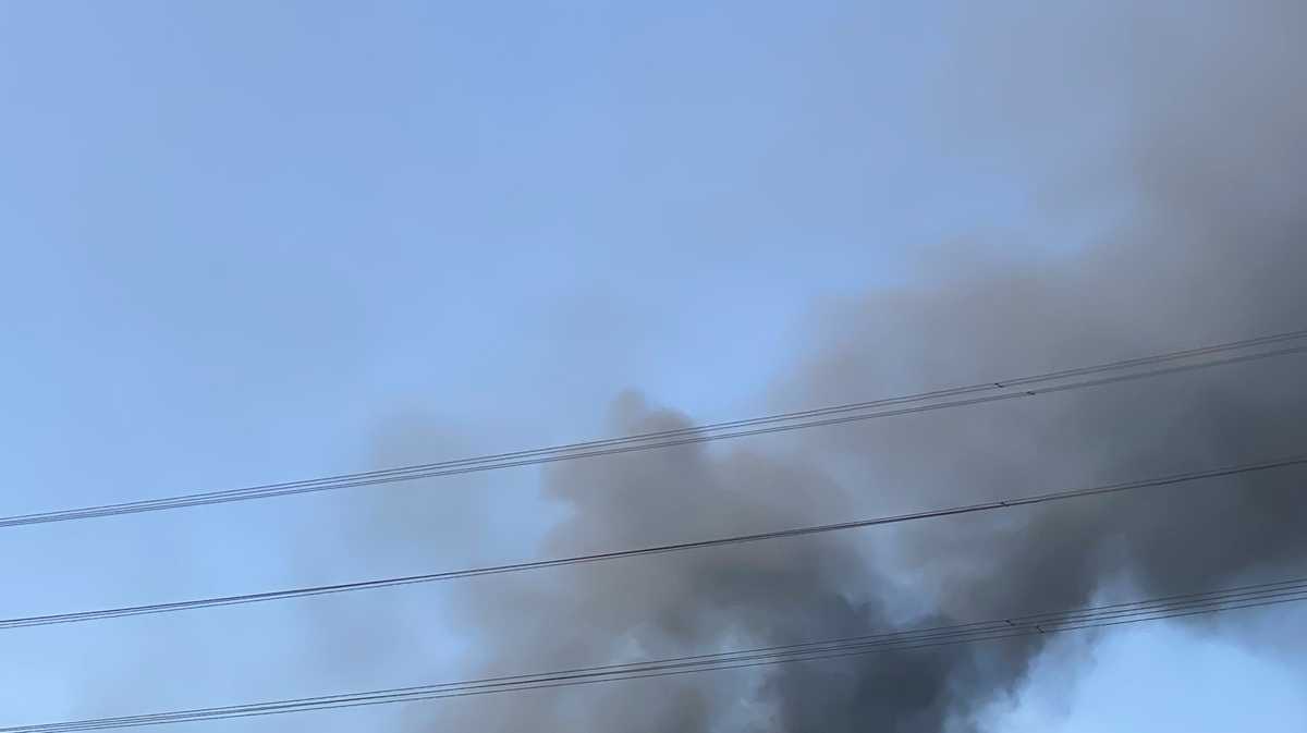 Fire burns at Monterey townhome building