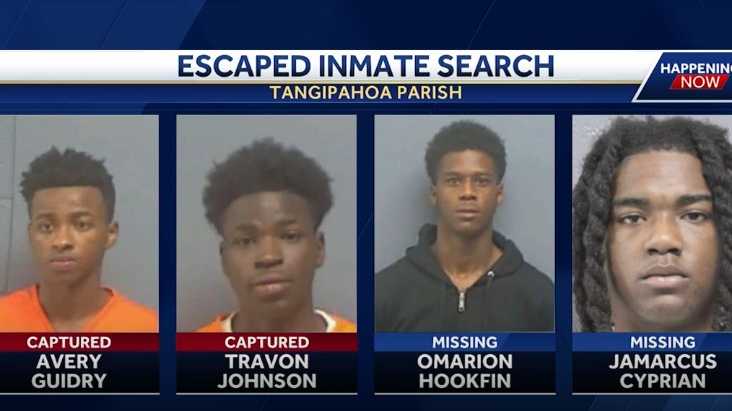 Louisiana inmates still on the run after escaping jail