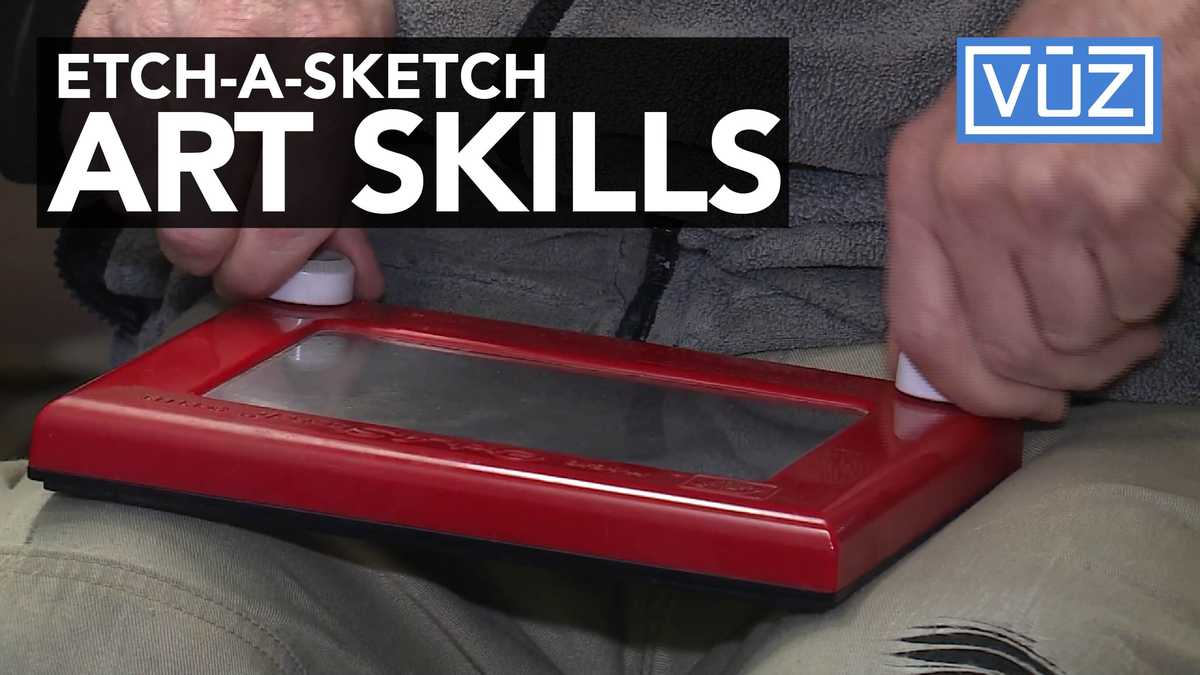 Man has amazing Etch-A-Sketch skills