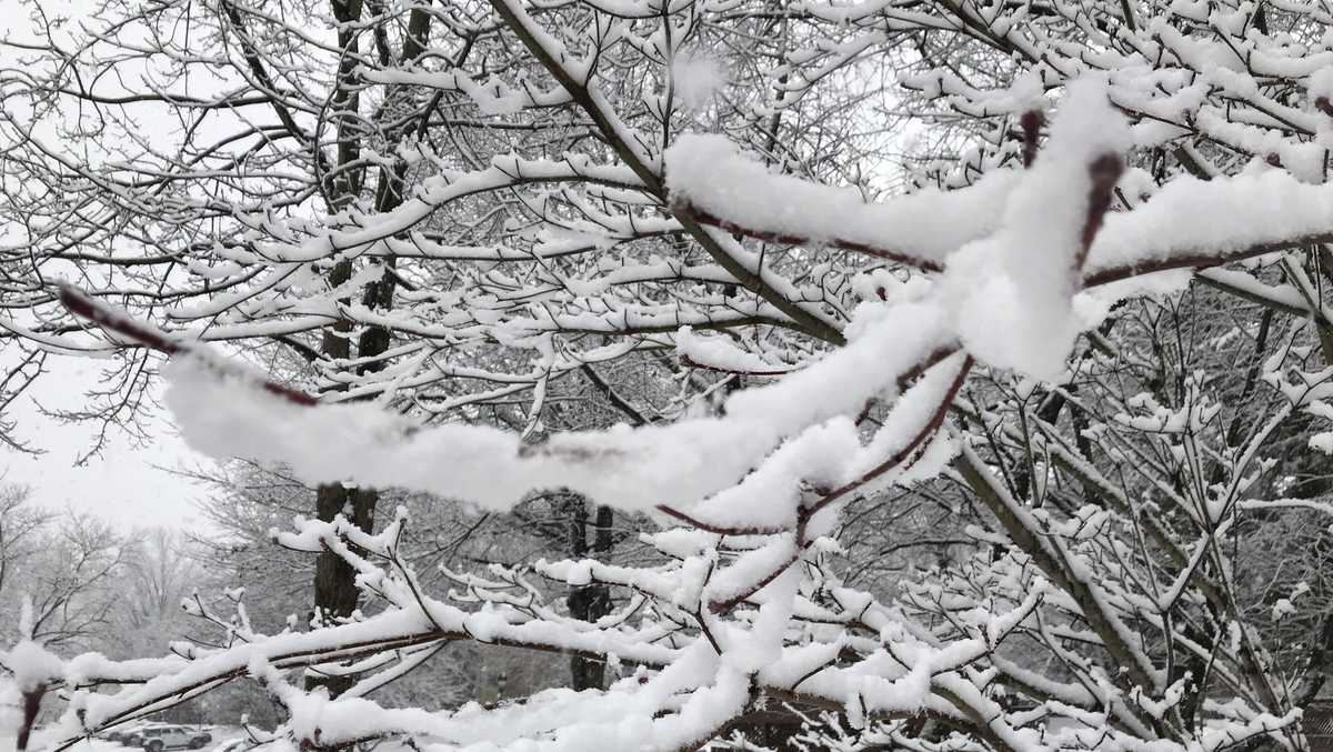 Steady snow, rain/snow mix to taper off Sunday afternoon