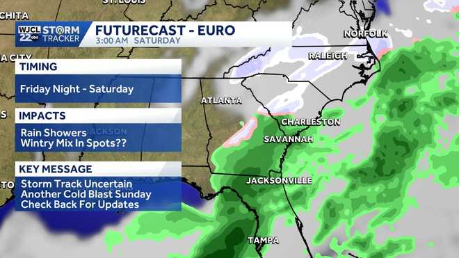 Savannah: Freezes and a weekend storm system