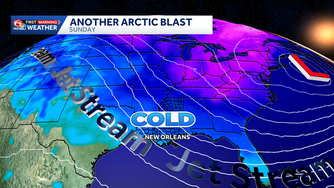 Louisiana cold temperatures by parish