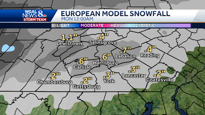 Flurries and patchy light snow possible today