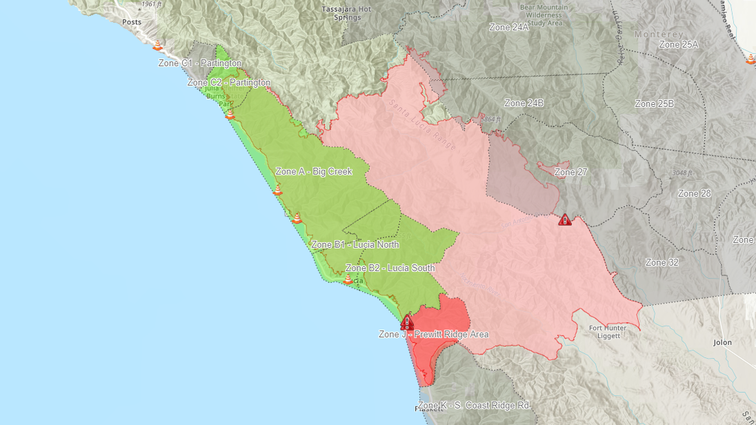 Evacuation orders near the Dolan Fire burn scar mostly lifted