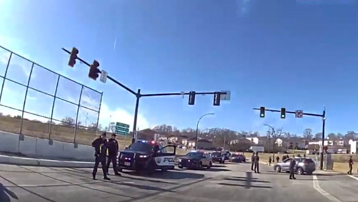 Body cam video shows police response to neo-Nazi demonstration along I-75