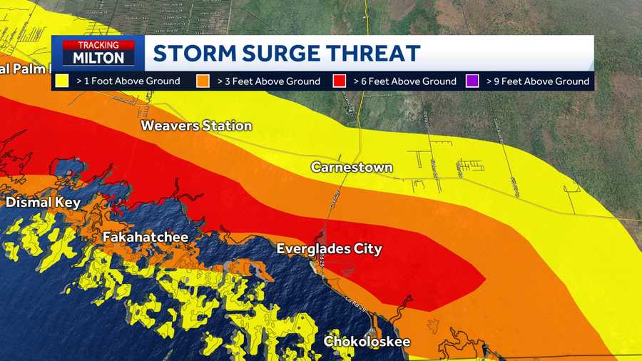 Hurricane Milton: storm surge neighborhood-by-neighborhood breakdown