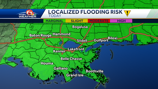 New Orleans heavy rain and flood threat
