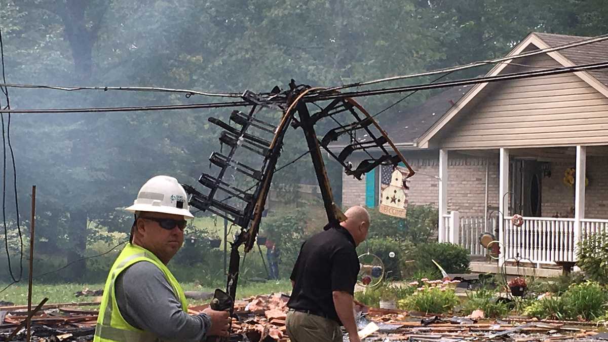 Photos: House explosion in Floyd County
