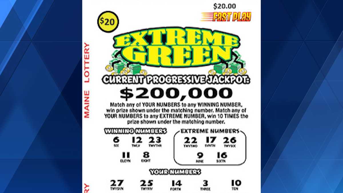 Maine man wins more than $300K from $20 lottery ticket