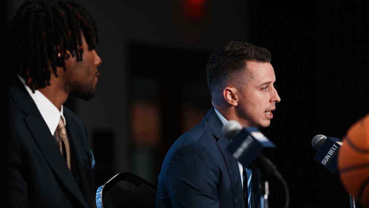 Henry, Curry represent Georgia Southern men's basketball at SBC Media Days Tuesday