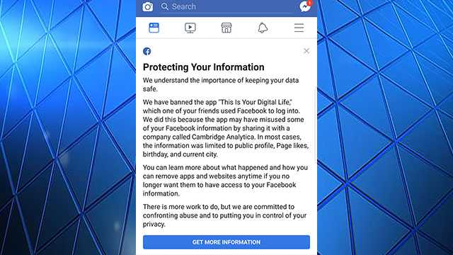 Facebook starts privacy alerts to affected users