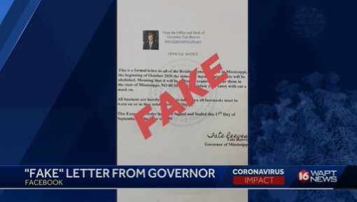 Letter on social media addressing mask mandate confirmed as fake ...