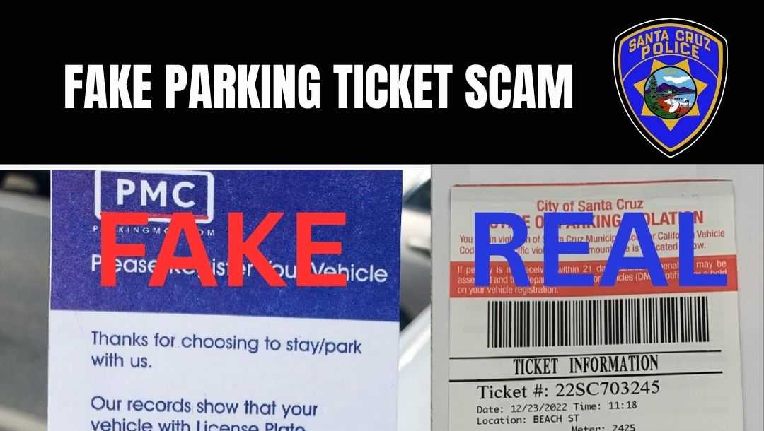 California police warn of fake parking ticket scam for third ...