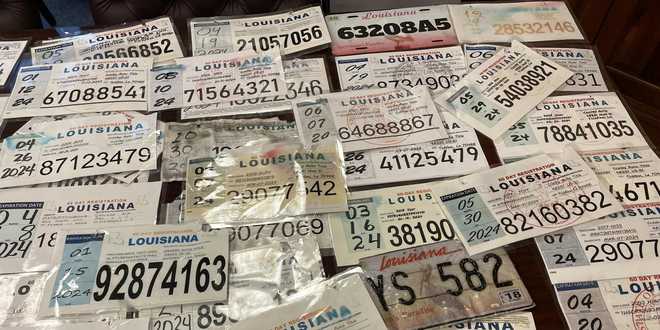 Kenner police fake license plate investigation