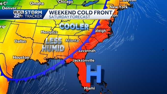 Fall cold front to bring coolest temperatures so far this season
