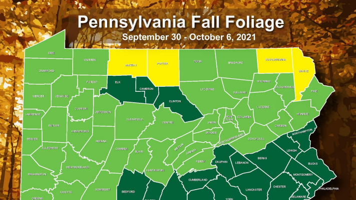 Pennsylvania fall foliage: Peak still 2-3 weeks away