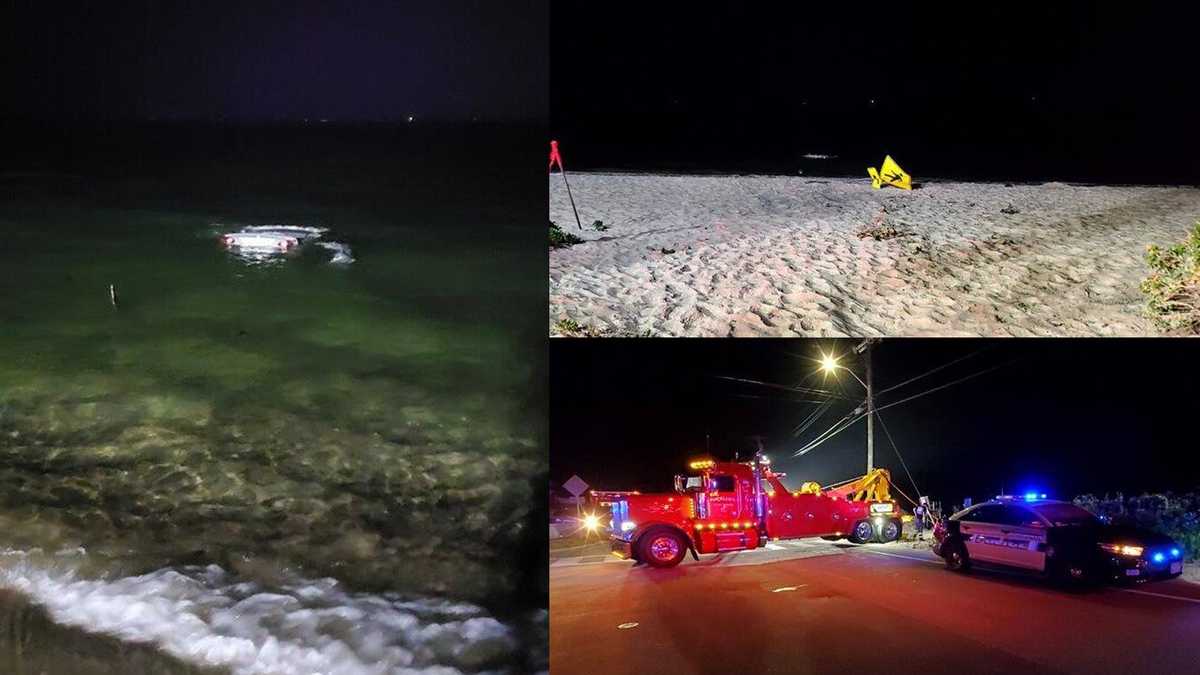 Wrong turn? Car crashes into ocean in middle of night