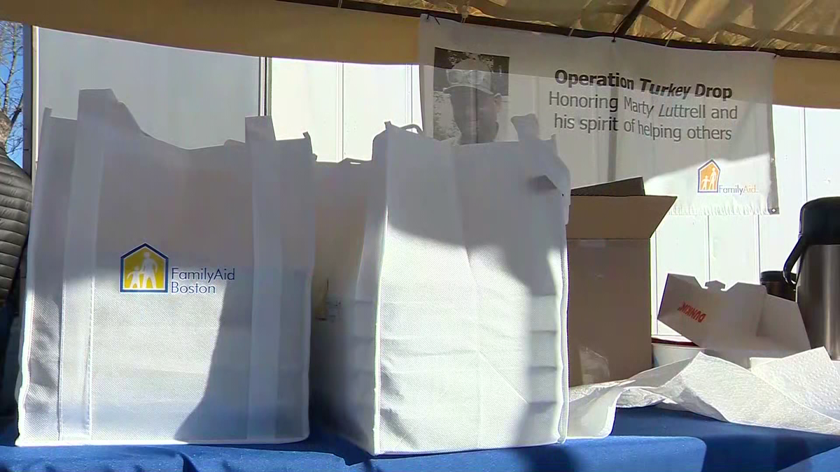 Boston charity hands out 1,100 free Thanksgiving meals to families in need