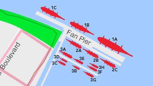 Which ships do you want to see? Sail Boston berthing maps