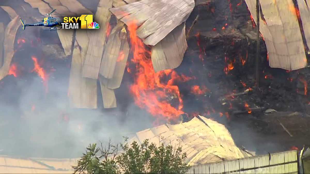 New Windsor farm's storage building collapses in fire