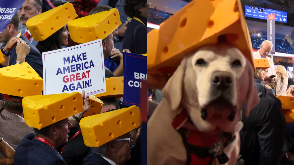 Wisconsin delegates, service dog, wear ‘cheeseheads’ at RNC