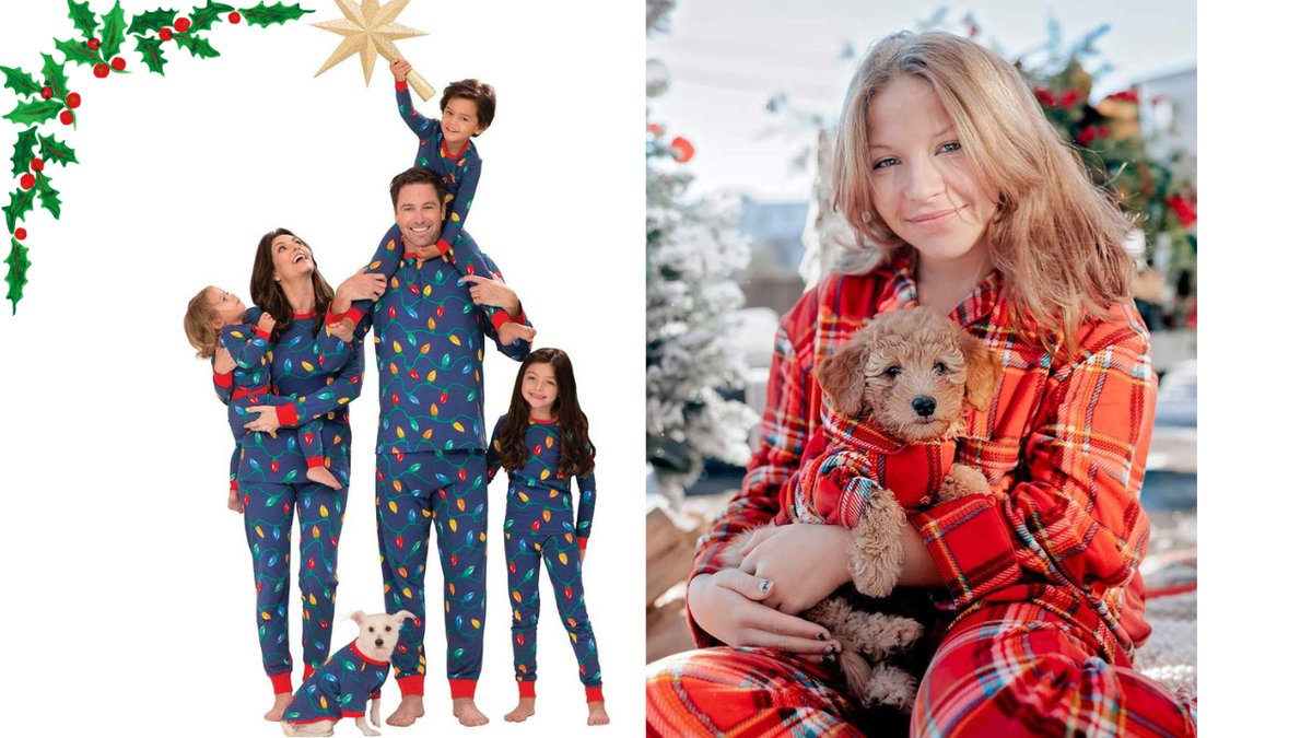Best matching Christmas pajamas with your dogs