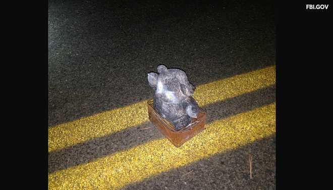Picture of teddy bear bomb Upstate man placed in road released by FBI