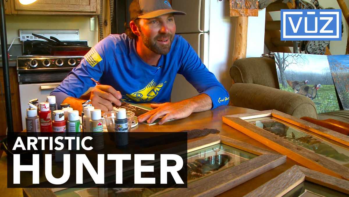 Man combines art, hunting to create unique paintings
