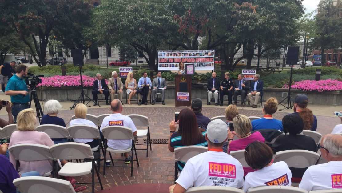 STATE OF ADDICTION: Dozens gather for "Fed Up" rally to end opioid ...