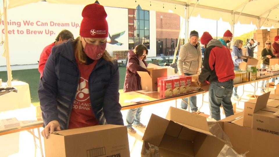 Pack to Give Back brings businesses, Maryland Food Bank together