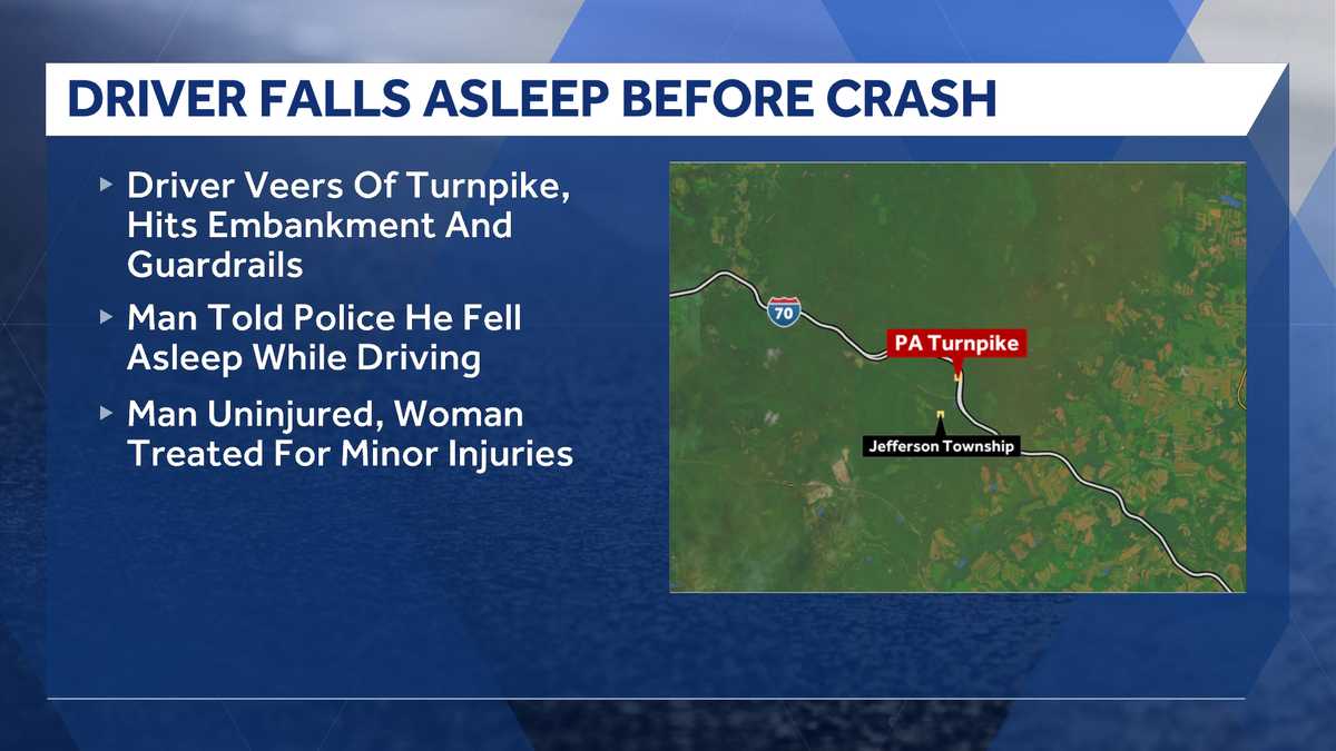 Woman hospitalized after driver falls asleep on Pennsylvania Turnpike ...