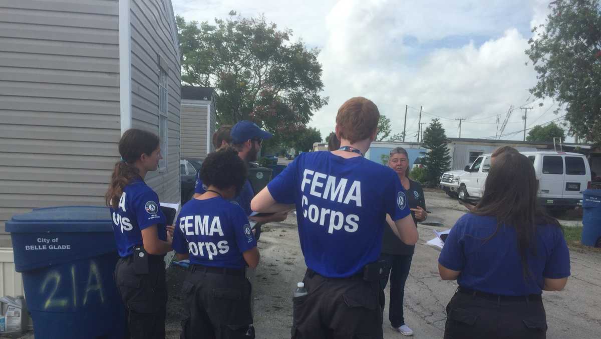 FEMA crews go door to door looking for residents who need assistance ...