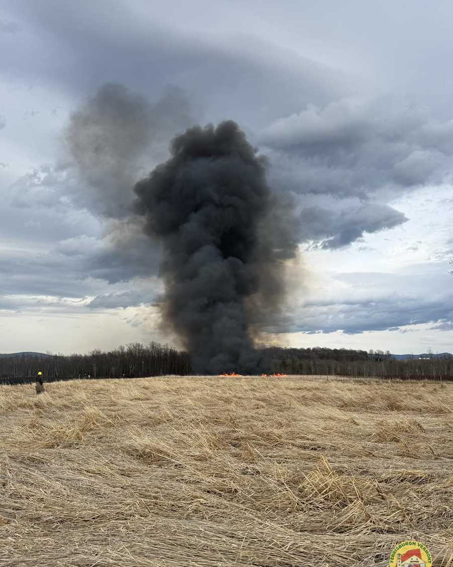Crews spend hours battling brush fire in Ferrisburgh, Vermont