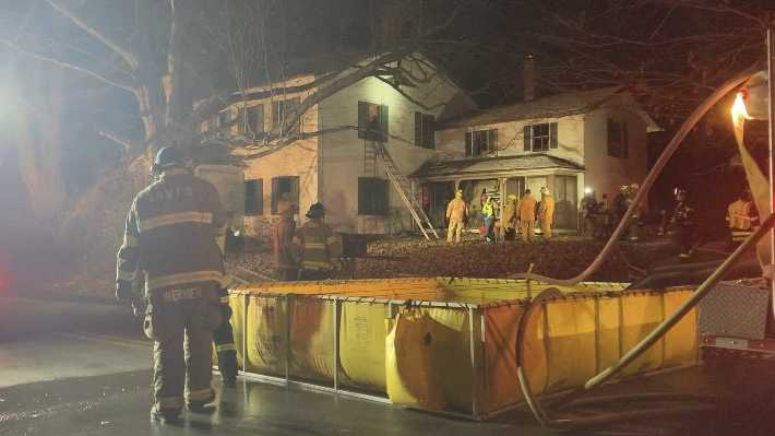 Dozens of firefighters from multiple departments battle blaze in South Hero