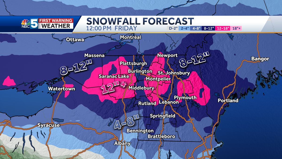Heavy snow through Thursday morning