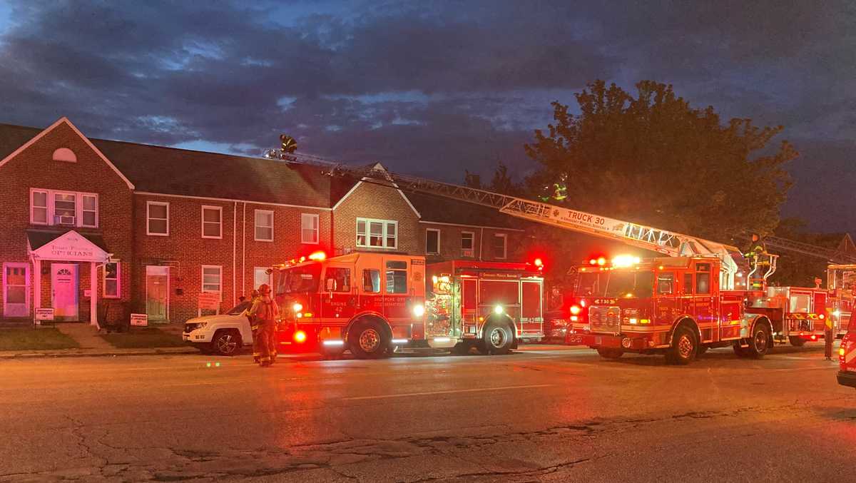 Firefighters respond to deadly rowhome fire in northeast Baltimore