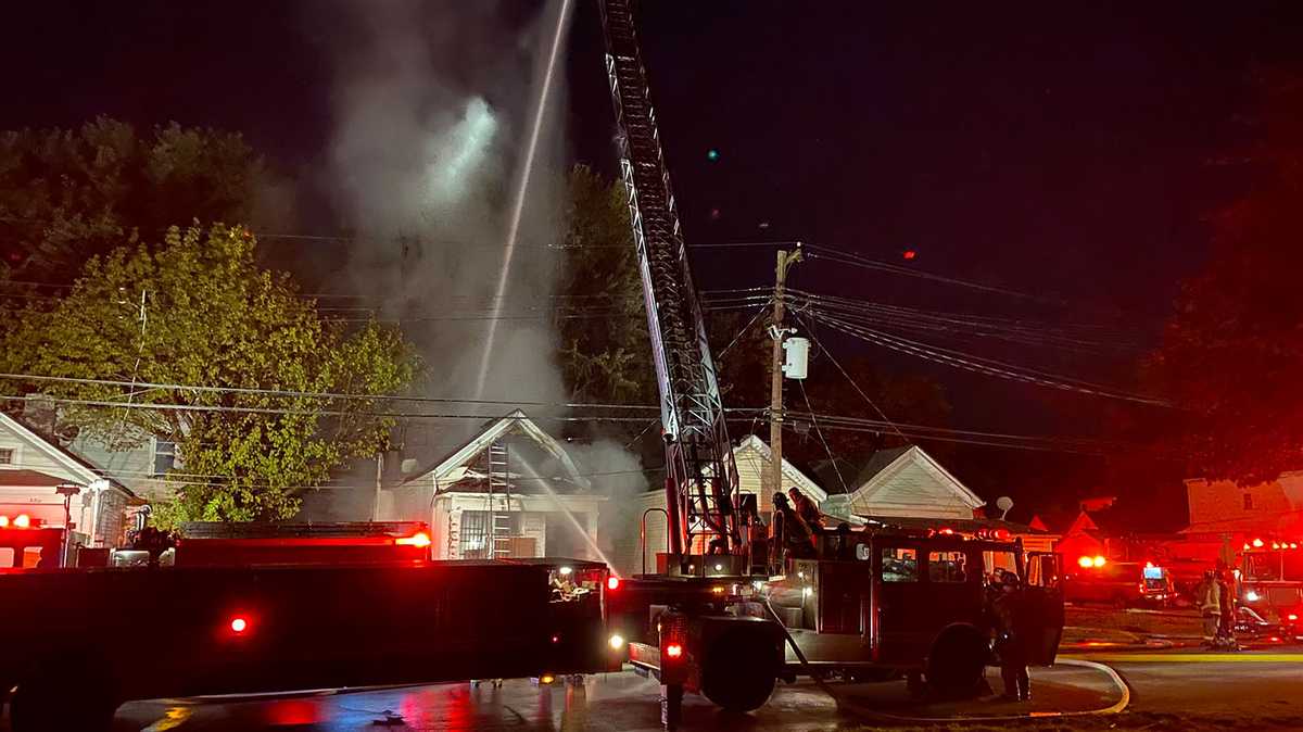 LFD: Fire destroys vacant building in Portland, damages 3 other homes
