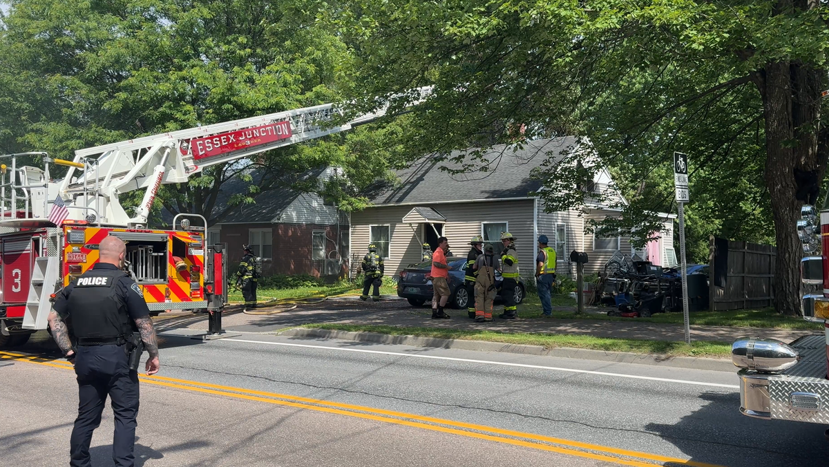 Crews battle house fire in Essex Junction, Vermont